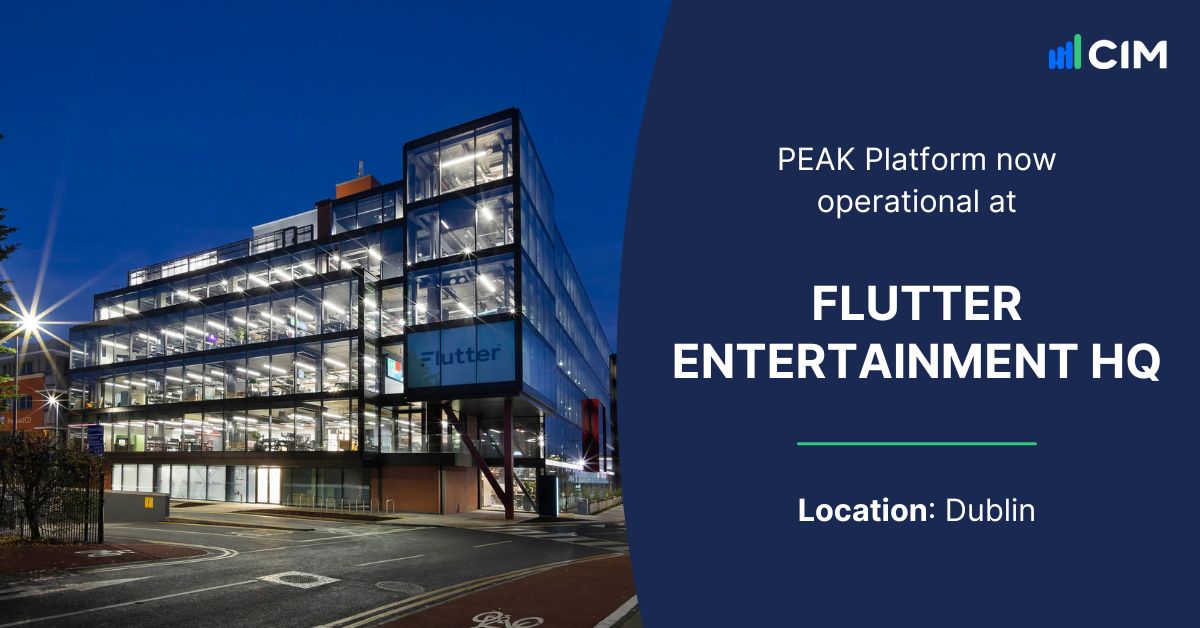 PEAK Platform now operational at: Flutter Entertainment Headquarters